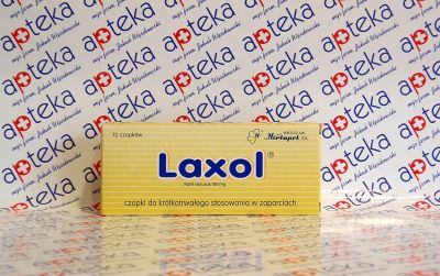 Laxol 100 mg - 12 czopków doodbytniczych | Apteka Jak Marzenie