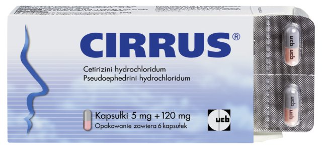 Cirrus - 14 tabletek - łagodzi sezonowe i całoroczne alergiczne ...