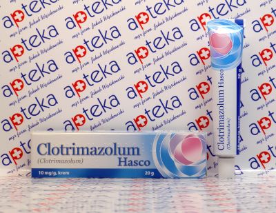Clotrimazolum Hasco 1% krem - 20 gramów - grzybica skóry tułowia ...