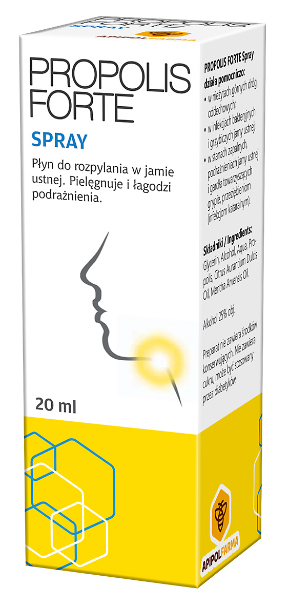 PROPOLIS FORTE Spray, płyn do pielęgnacji jamy ustnej, Apipol Farma ...