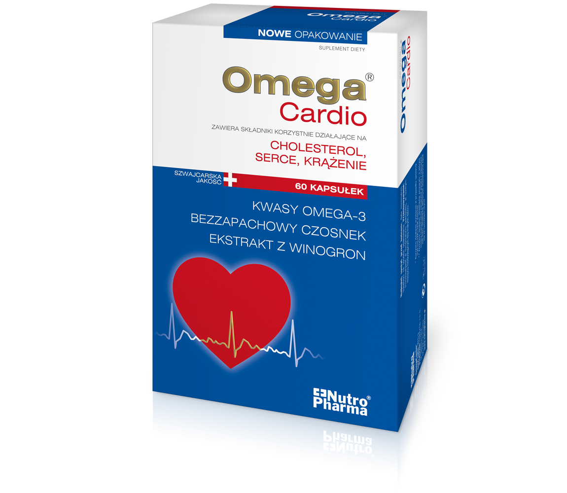 Omega Cardio + Czosnek, Holbex - 60 kapsułek - w celu utrzymania ...